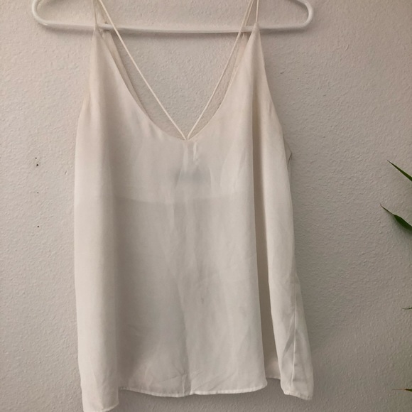 Glassons | Tops | Glassons Satin White Tank | Poshmark